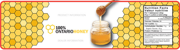100% Honey Labels | Ontario Beekeepers’ Association